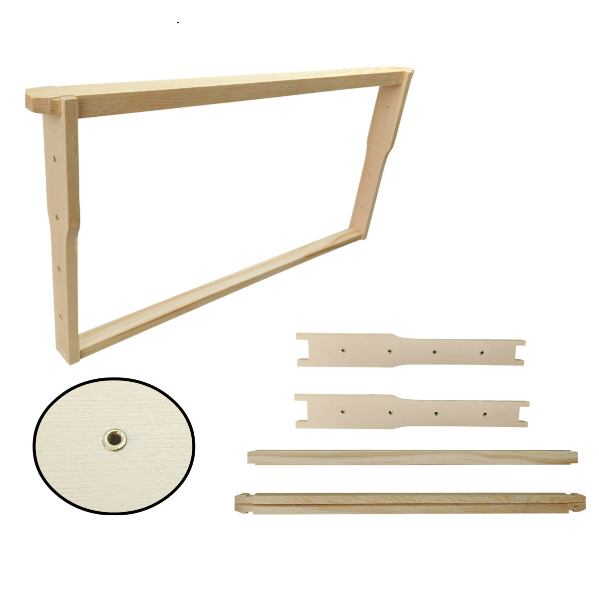 Full Depth Frames With Eyelets Installed - Unassembled - Commercial Gr ...