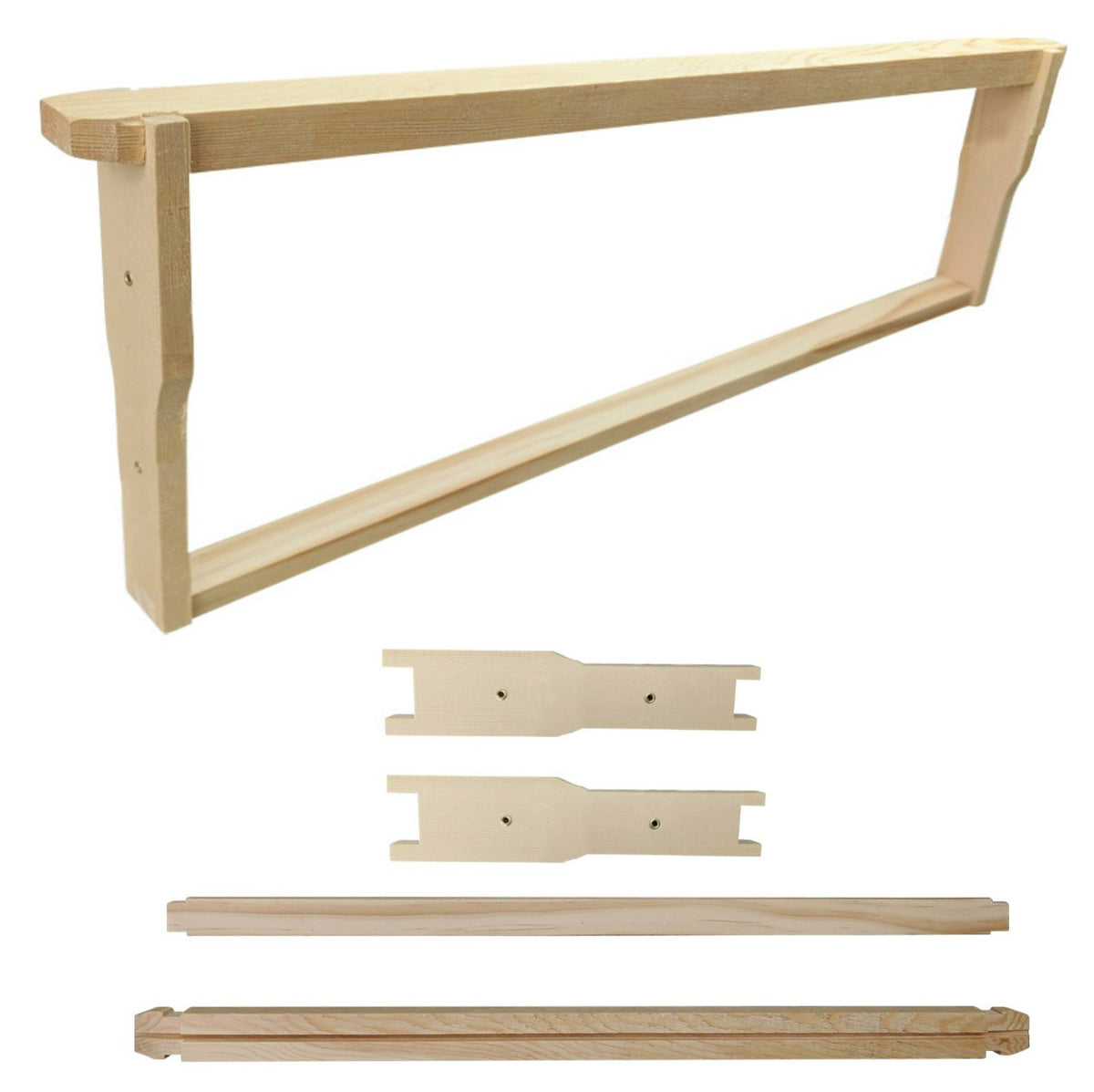 Ideal Size NZ Pine Timber Frames - Eyelets Installed Flat Bottom Bar ...