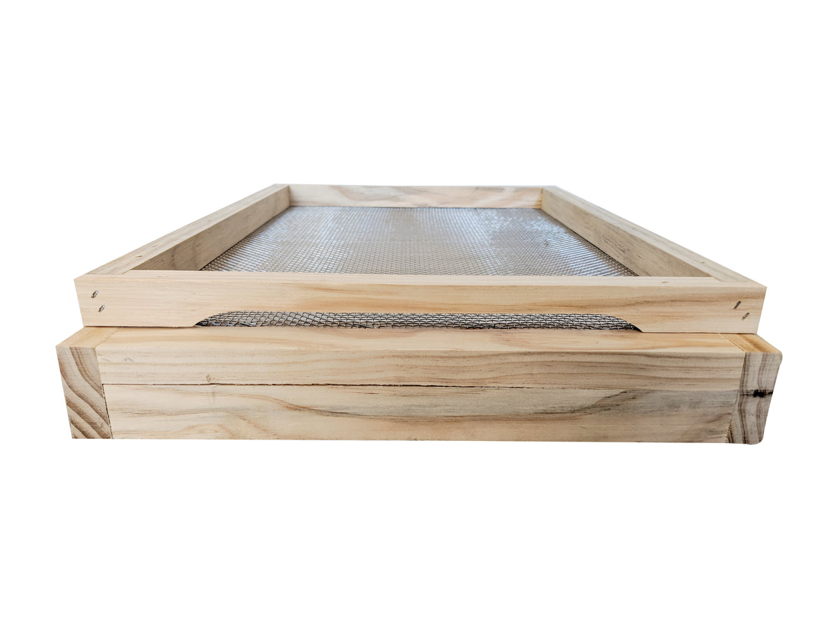 8 Frame Beehive Base - Mesh Vented Bottom Board With Drawer Trap – The ...